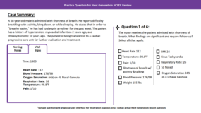Next Generation NCLEX Case Study Sample Questions and Answers